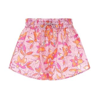 Isabel Marant Batik Seiden-Shorts - - Shorts - Damen - Rosa - XS