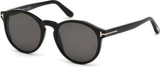 Tom Ford Schwarze Rahmen-Sonnenbrille Modell Ft0591 - - Accessories - unisex - Schwarzk - 51 MM