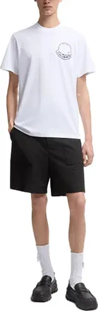 Moncler Logo-Embroidered T-Shirt - White