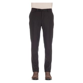 Tagliatore Slim Fit Flanellhose - - Trousers - Herren - Braun - 2XL