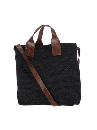 Ibeliv Womens Bags Black Raphia