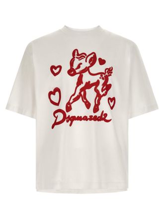 Dsquared2 Graphic-Print Cotton T-shirt - White