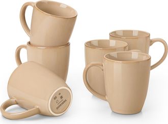 VANCASSO Tassen-Set, 340 ml, PLA, Braun