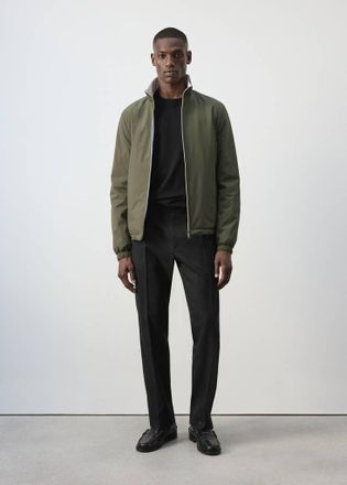 Mango Reversible quilted water-repellent reversible jacket kaki - Homme - XXL - MANGO MAN