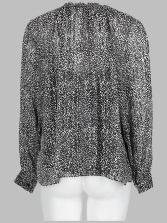 Michael Michael Kors Metallic Print Georgette Blouse - Multicolor