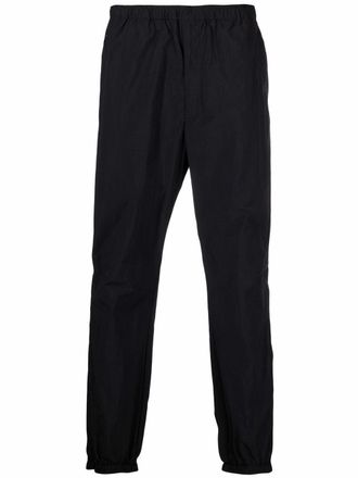 Yohji Yamamoto pantalon de jogging &agrave; fronces - Noir