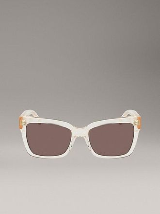 Calvin Klein Modifizierte Rechteckige Sonnenbrille Ckj24606s - Crystal To Rose - Damen - OS