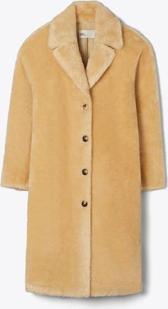 Tory Burch Mantel aus Lammfellimitat