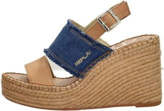 Replay Femme, Chaussures, Brun, Taille: 41 EU Jess Band Sandalen Touwzool