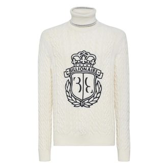 Billionaire Boys Club Turtle Neck - Homme - Pulls - Blanc - Taille: 3XL