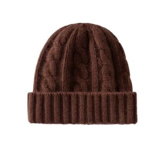 Generic Chapeaux dext&eacute;rieur en maille &eacute;paisse pour homme et femme en hiver, Coffee, M