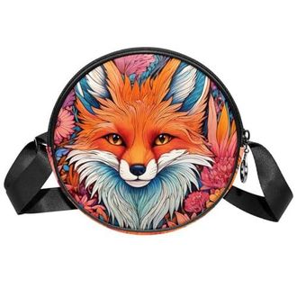 Generic Sac &agrave; bandouli&egrave;re Circle pour femme, petit sac &agrave; bandouli&egrave;re avec fermeture &eacute;clair, bretelles r&eacute;glables, sac &agrave; main rond d&eacute;contract&eacute; pour femmes et fi