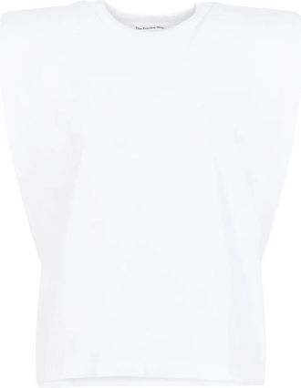Frankie Shop Femme, Tops, Blanc, Taille: 36 FR Eva T-shirt Muscle avec &Eacute;paules Rembourr&eacute;es