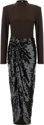 Rotate Geknotetes Midikleid - - Dresses - Damen - Braun - M
