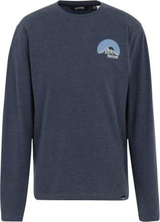 Regatta Maylow T-Shirt &agrave; Manches Longues pour Homme, Bleu Marine