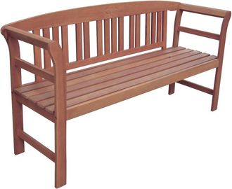 Garden Pleasure Gartenbank Bank Sitzbank Parkbank Gartenmöbel Holz Garten Holzbank 3-Sitzer Rose