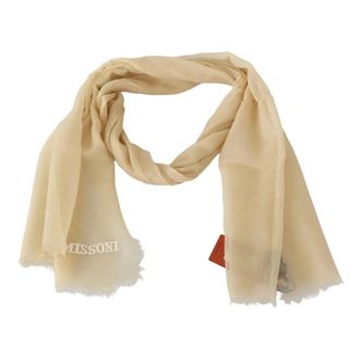 Missoni Femme, Accessoires, Beige, Taille: ONE Size &Eacute;charpe de cou en cachemire