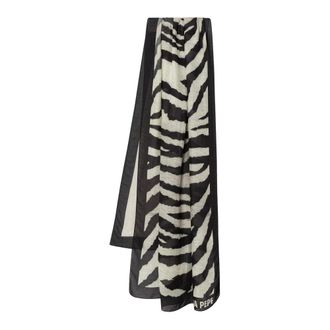 Patrizia Pepe Pashmina Modal Seta Stampata - - Accessories - Damen - Schwarzk - ONE SIZE