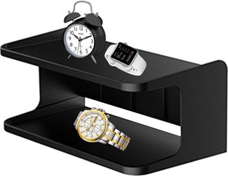 Generic Nachttischplattform-Organizer - schwebendes, 2 Ebenen für Raumsparen, Schlaf- und Nachttisch | Nachttisch-Caddy für Telefone, Remotes Relupsticks, Org