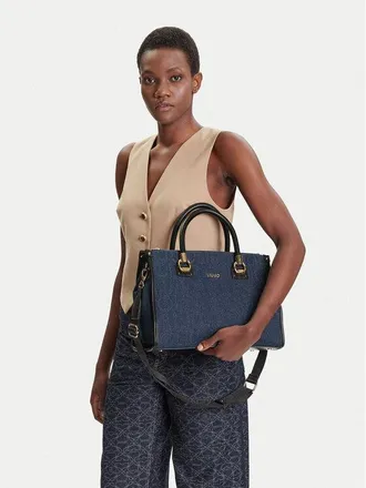 Liu Jo Handtasche Ecs M Satchel AF5008 D0001 Dunkelblau