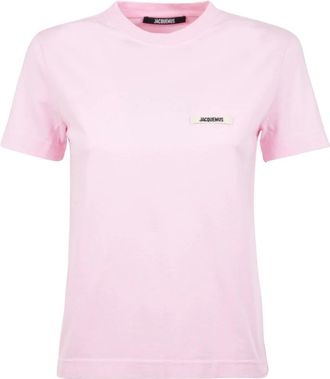 Jacquemus Femme, Tops, Rose, Taille: 40 FR Le T-Shirt Gros Grain