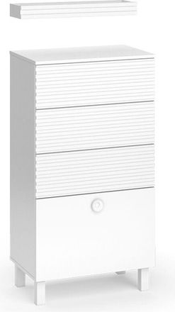 Vicco Midischrank Sola, Weiß, 60.2 x 113 cm mit 4 Schubladen