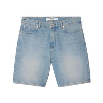Lacoste Homme, Shorts, Bleu, Taille: W32 Shorts Bermuda en jean coupe droite
