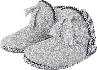 FOMIYES Chaussons Dintérieur Laine pour Femme Bottines Slip Chaudes et Confortables Semelle Antidérapante pour Hiver Automne Usage Maison et Détente