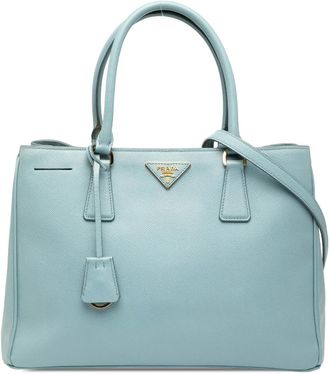 Prada Hobo Bags - Medium Saffiano Lux Galleria Satchel - Gr. unisize - in Blau - f&uuml;r Damen