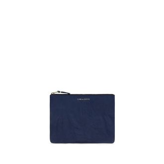 Comme Des Gar&ccedil;ons Blaue Kalbleder Bos Taurus Geldb&ouml;rse