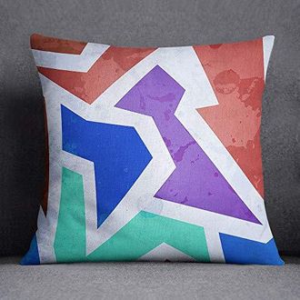 Bonamaison Le Jardin du Lin Kissenhüllen, Cotton, Mehrfarbig, 45x45