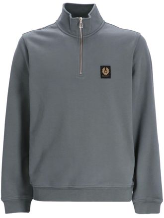 Belstaff sweat en coton &agrave; logo appliqu&eacute; - Vert