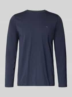 Fynch-Hatton Longsleeve mit Rundhalsausschnitt und Logo