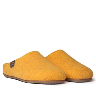 Toni Pons MONA-FR - Hausschuhe für Damen aus recyceltem Filz, gelb, 33 EU