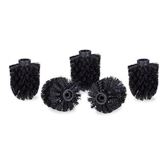 Relaxdays WC B&uuml;rstenkopf im 5er Set, lose Toilettenb&uuml;rsten 9,5 mm Gewinde, Ersatzb&uuml;rstenkopf Durchmesser 8 cm, 2 Farben