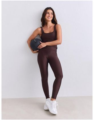 Aim'n collant brillant chocolat-Marron