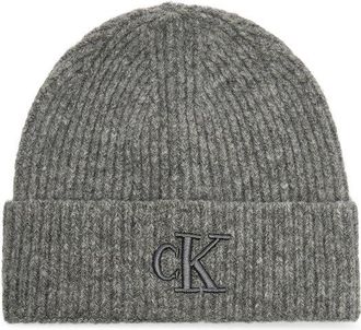 Calvin Klein Mütze Thick Embroidery K60K612321 Grau