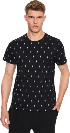 Ralph Lauren Homme, Tops, Noir, Taille: S T-shirt Logo All Over
