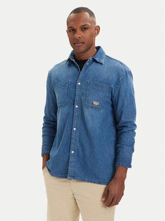 Karl Lagerfeld Jeanshemd 605903 562876 Blau Regular Fit