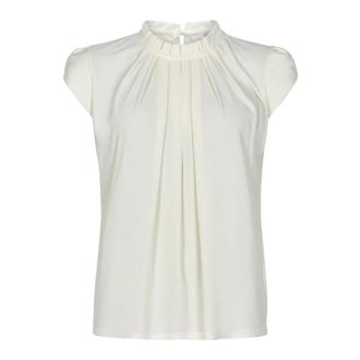 In Front Off White Bluse mit R&uuml;schen - - Blouses & Shirts - Damen - Wei&szlig; - 2XL
