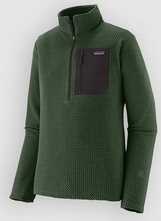 Patagonia R1 Air Zip Neck Fleece Pullover treeline green