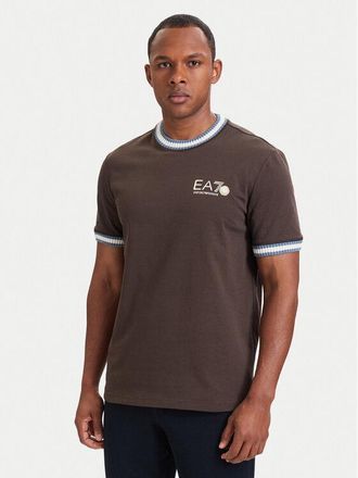 Emporio Armani T-Shirt 7M002131 AF12957 U6027 Dunkelbraun Regular Fit