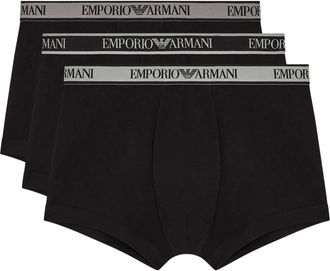 Emporio Armani Homme, Sous-v&ecirc;tements, Noir, Taille: S Lot de trois boxers briefs en jersey stretch