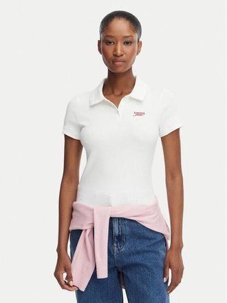 Tommy Jeans Poloshirt DW0DW23140 Wei&szlig; Regular Fit