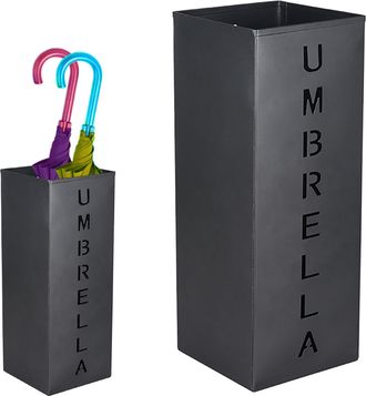 Generic Regenschirmhalter f&uuml;r den Eingang, Regenschirmkorb aus Metall mit Loch, Stockhalter mit gro&szlig;er Kapazit&auml;t, eleganter Zeitungsst&auml;nder f&uuml;r Veranda, Innen