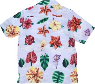 The Hundreds Homme, Chemises, Multicolore, Taille: M Blooming Woven Short Sleeve Shirt