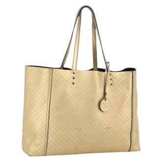 Bottega Veneta Sac cabas vintage Pre-owned - Femme - Pre-owned - Jaune - Taille: ONE Size