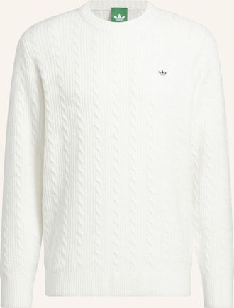 adidas Originals Zopfmuster Pullover weiss