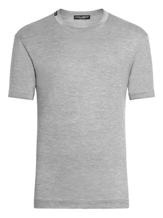 Dolce & Gabbana t-shirt à détail contrastant - Gris