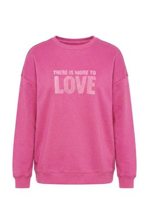 STUDIO UNTOLD Sweatshirt Sweatshirt Oversize Shape Frottee Statement LOVE